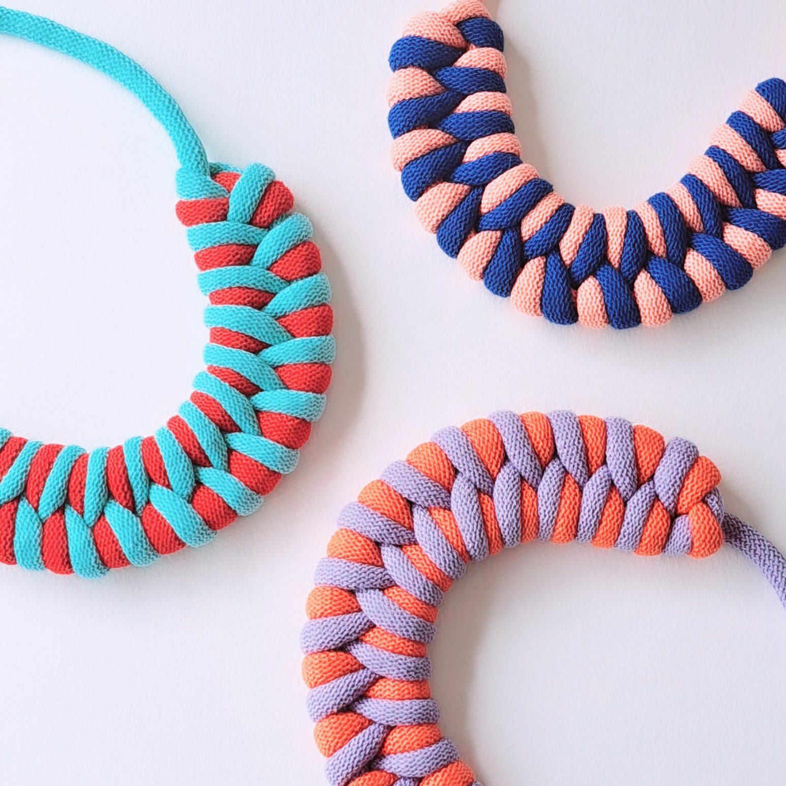 Textile Knotted Necklace | Forgan Arts Centre